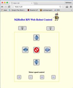 Controlando um Raspberry Pi robô pela Internet