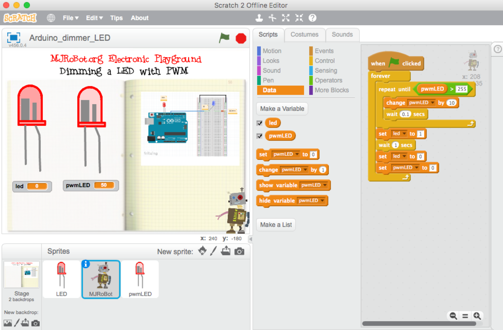 Aprendendo eletrônica com o Arduino e a linguagem Scratch 2.0